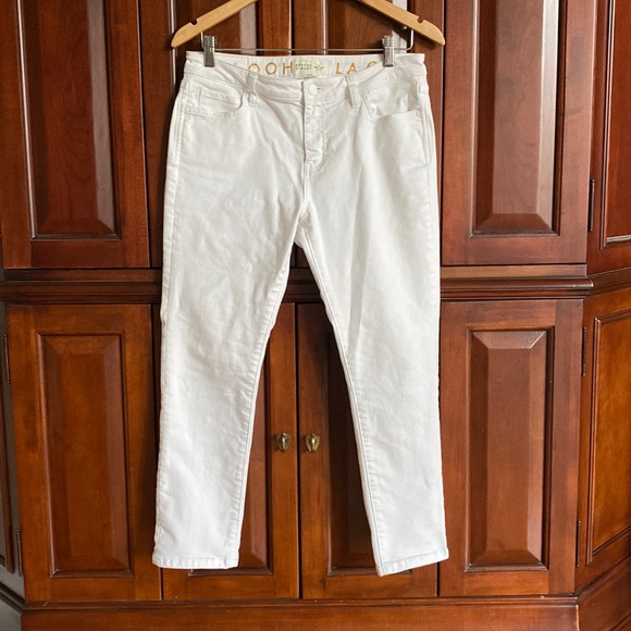 kate spade | Jeans | Kate Spade Cropped White Jean Mid Rise | Poshmark